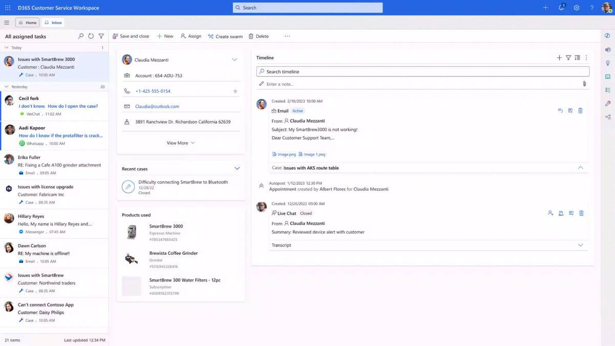 Dynamics 365 Customer Service • CRM solution from Microsoft